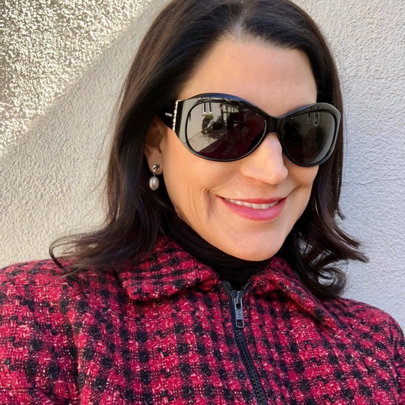 Terry Ward | Jackets & Coats | Red Tweed Terry Ward Jacket | Poshmark